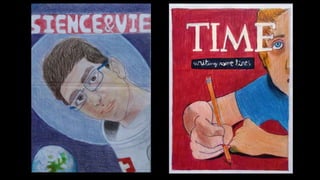 Magazine cover self portrait | PPT