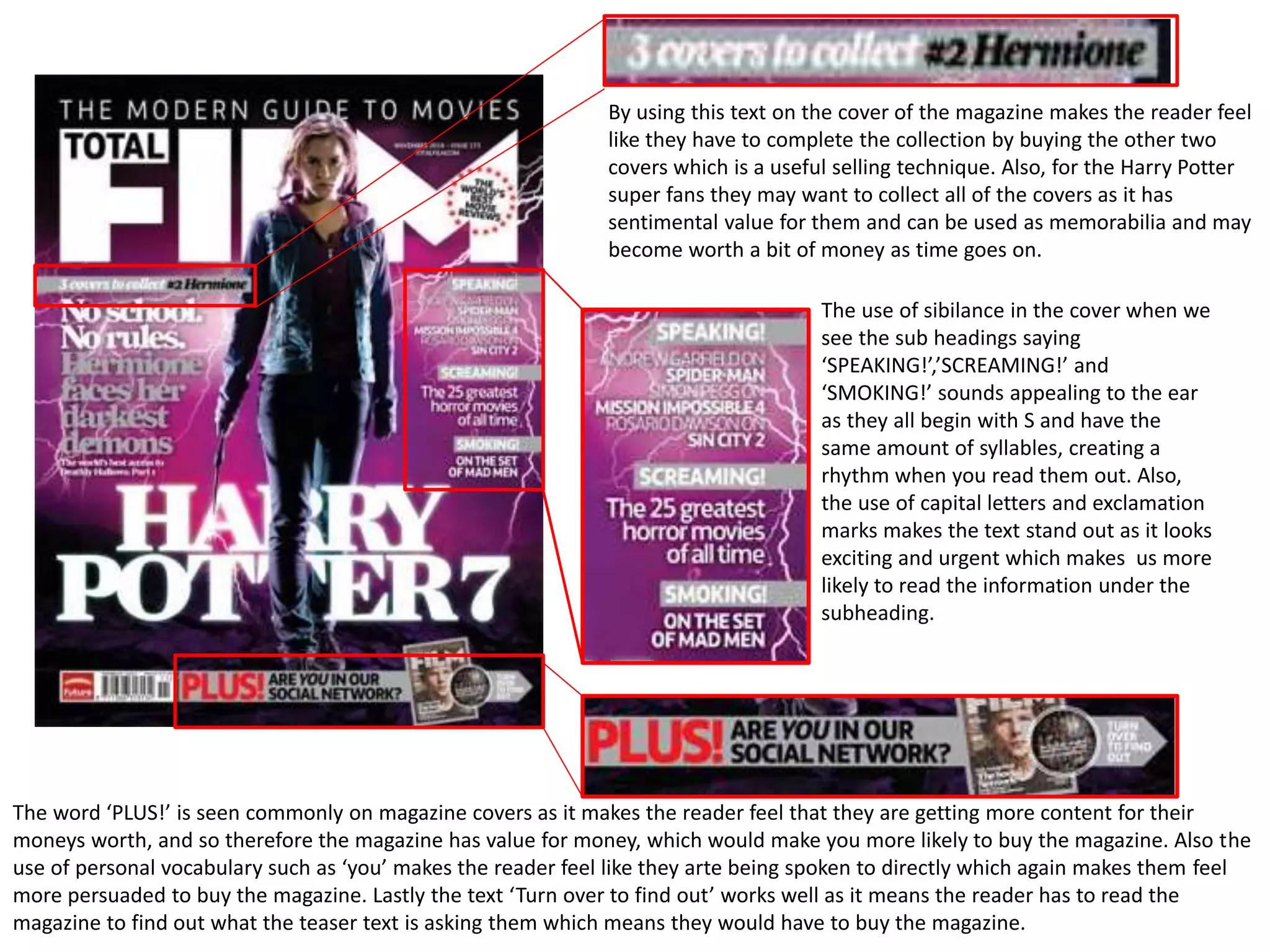 Magazine cover teaser texts | PPTX