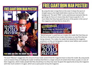 Magazine cover teaser texts | PPTX