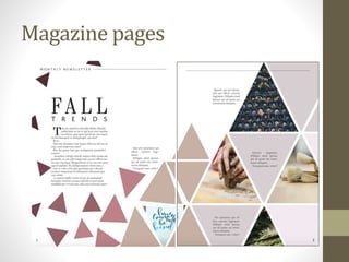 magazine Design principles.pptx | Desktop Publishing | Computer ...