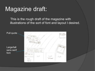 Magazine Double-page spread - Development | PPTX