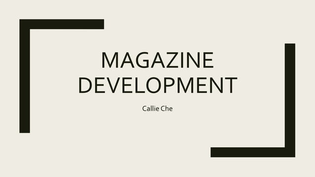 Magazine Development | PPT