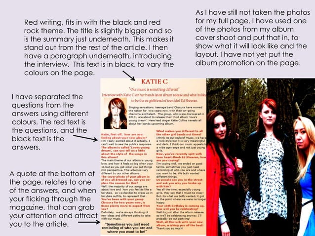 Magazine double page spread planning | PPTX | Women\'s Clothing | Women ...