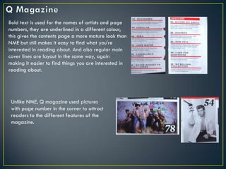 double page spread and contents analysis | PPT