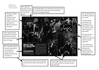 Magazine double page analysis | PPT