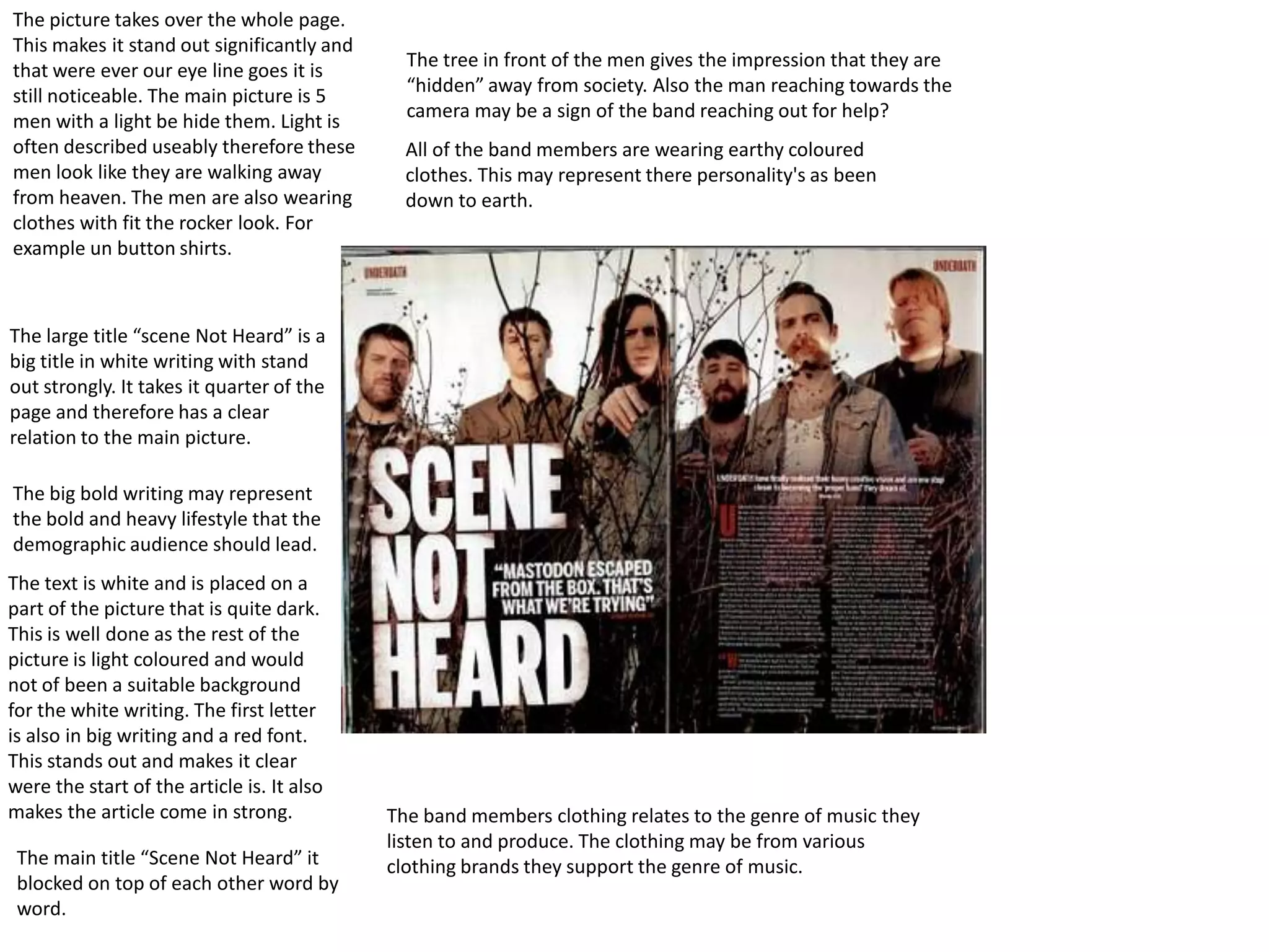 Magazine double page spread analysis | PPTX