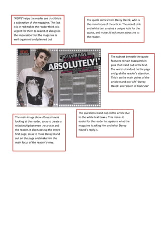 Magazine double page spread research | PDF