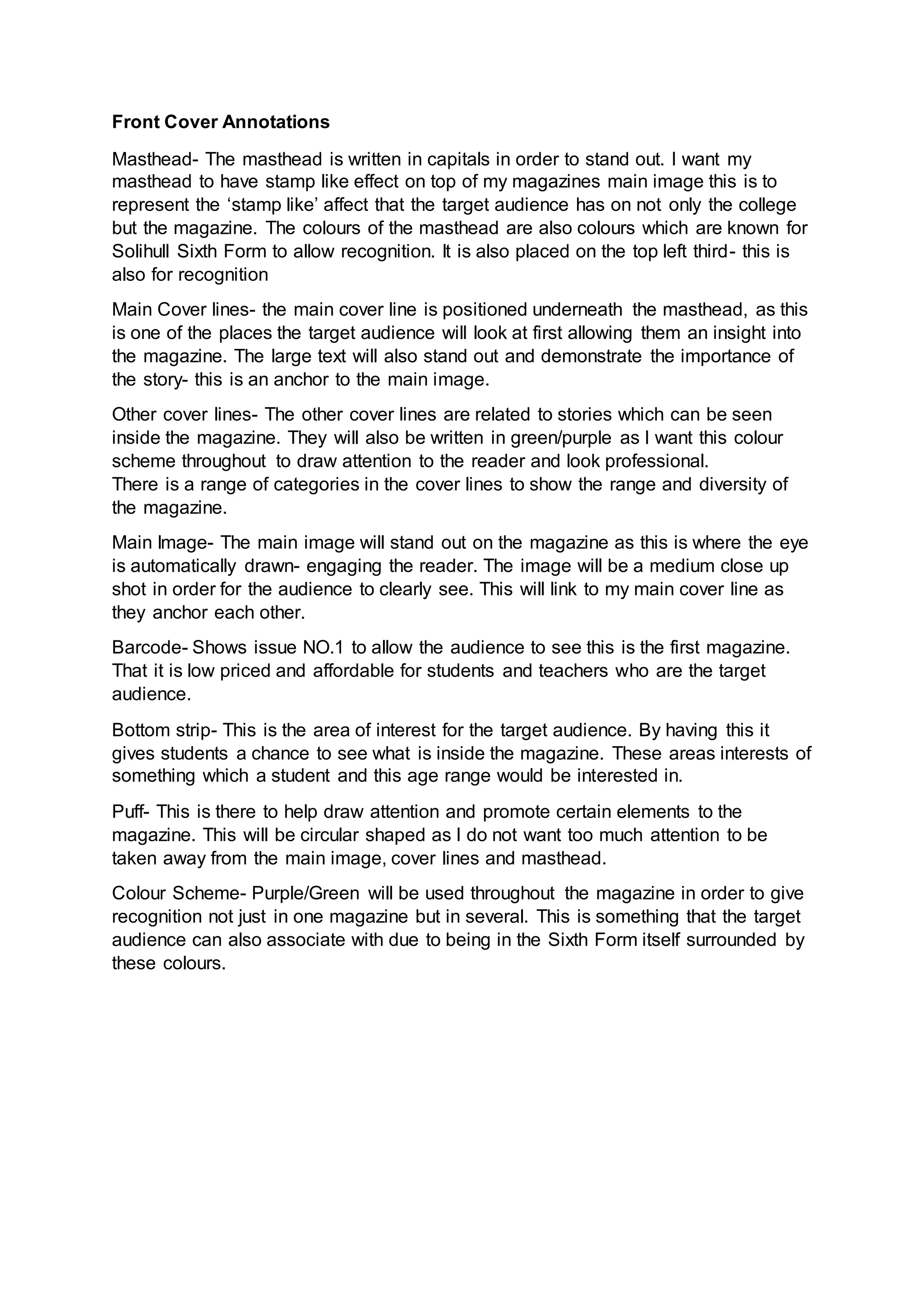 Magazine draft annotations | PDF