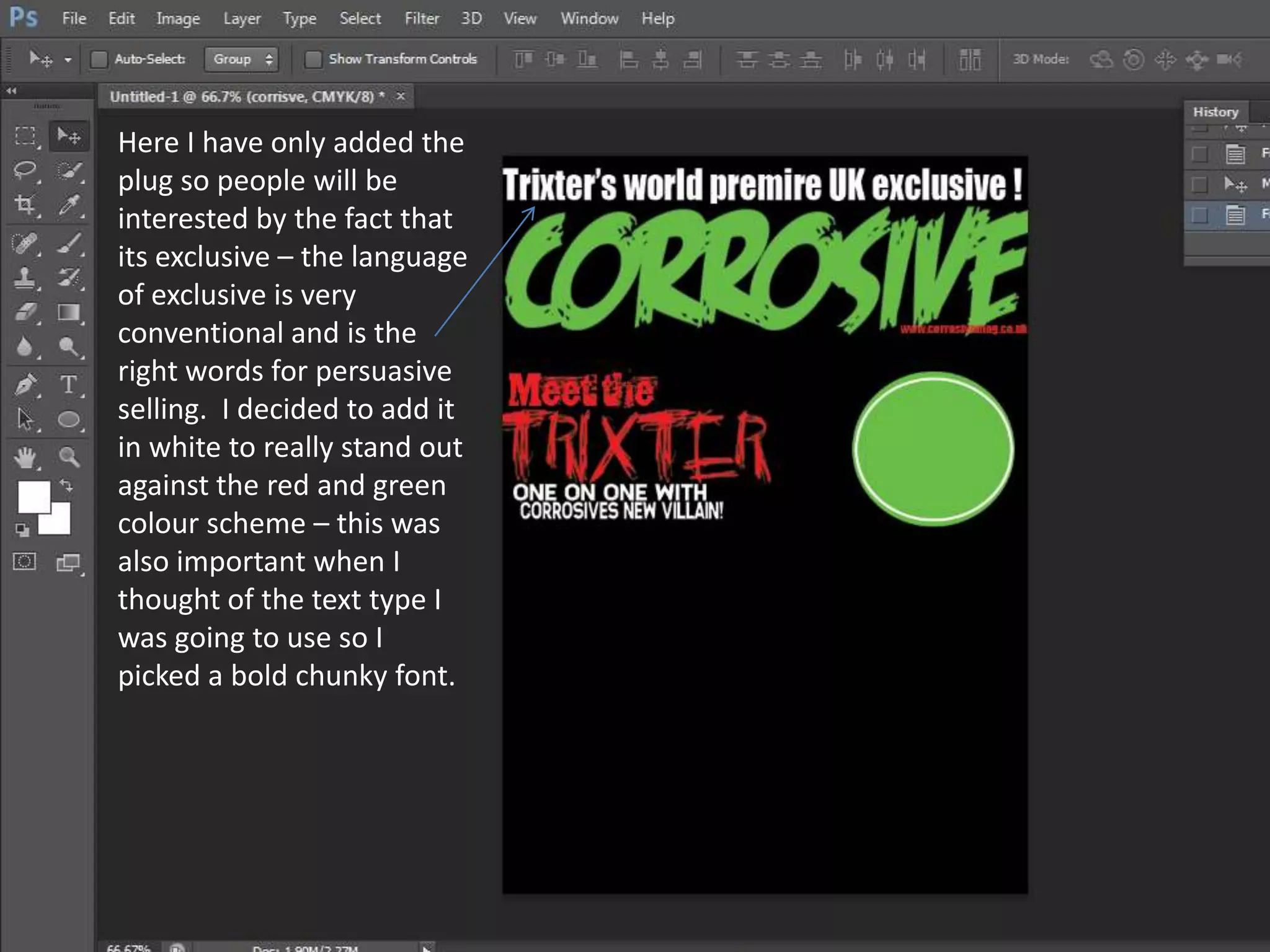 Magazine draft based on drawn draft | PPTX