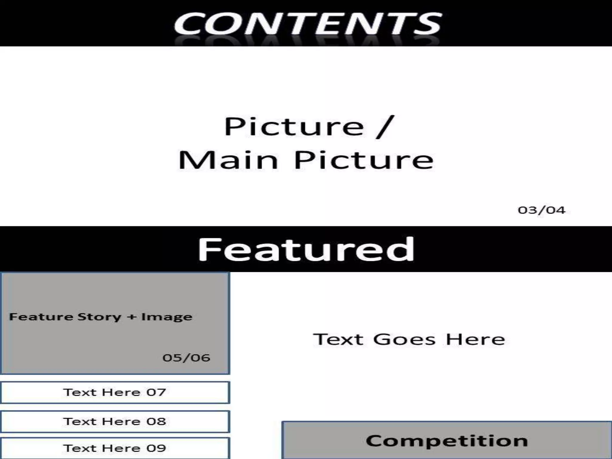 Magazine draft presentation | PPTX