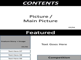 Magazine draft presentation | PPTX