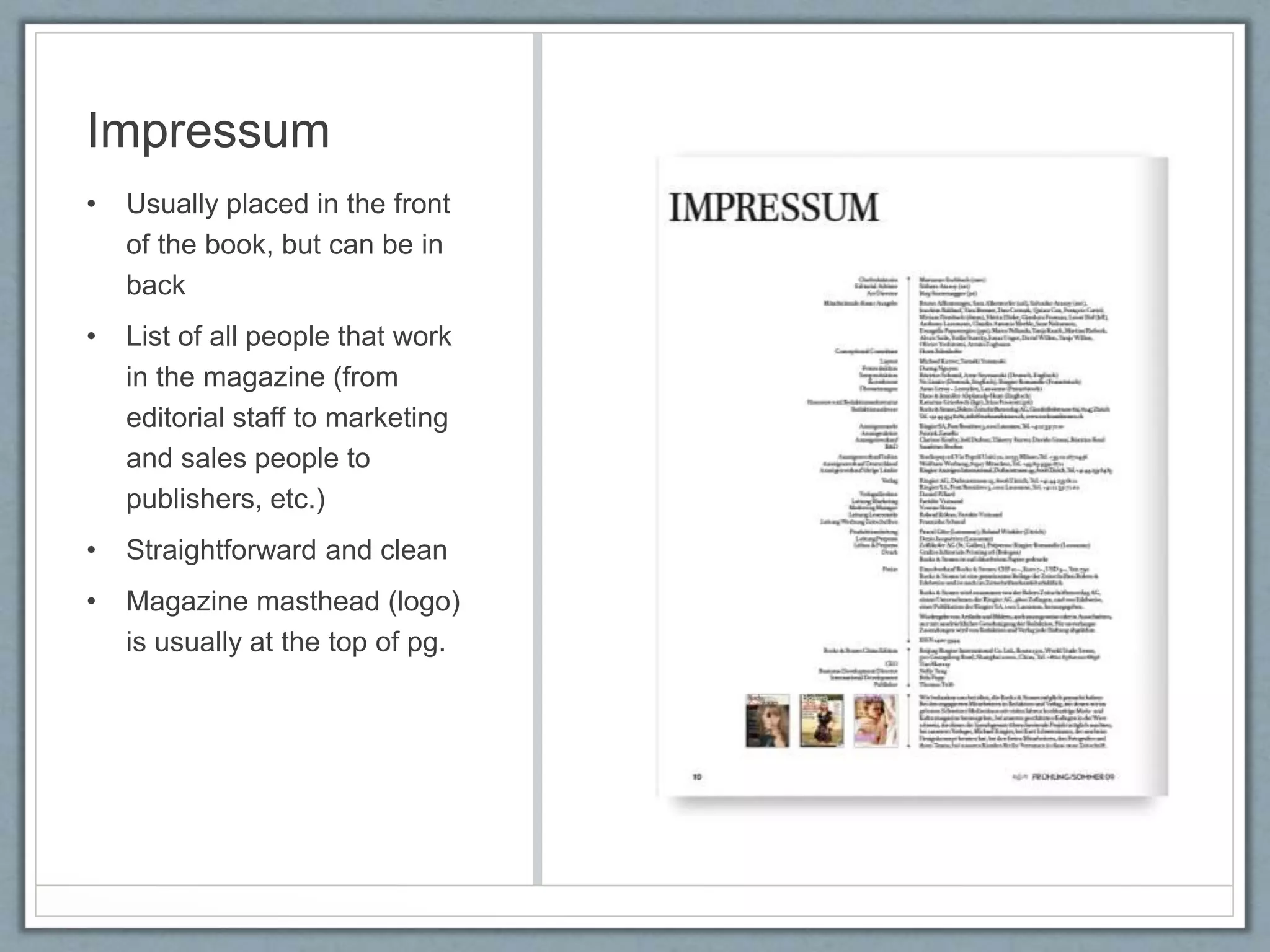 Magazine elements | PPTX