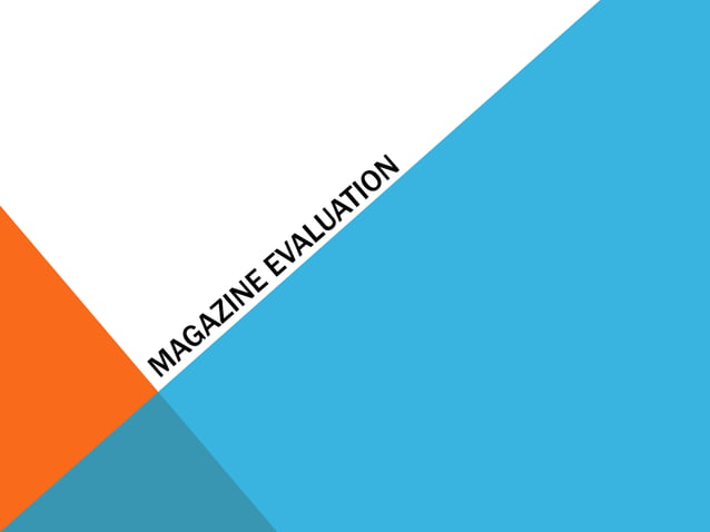 Magazine evaluation | PPTX