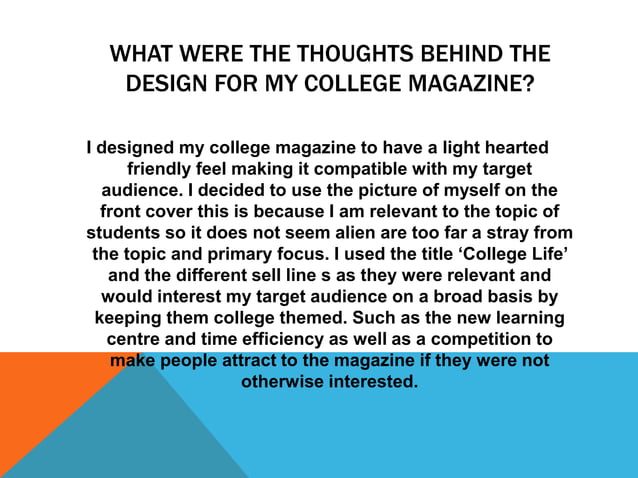 Magazine evaluation | PPTX