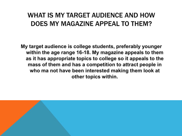 Magazine evaluation | PPTX