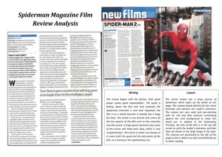 Magazine film review spiderman | PPT