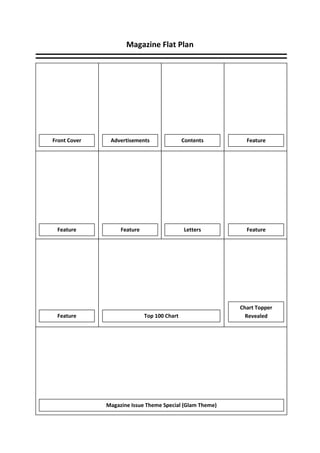 Magazine flat plan | DOCX
