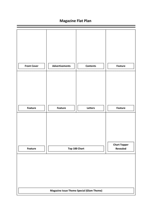 Magazine flat plan | DOCX