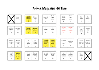 Magazine Flat Plan | PDF