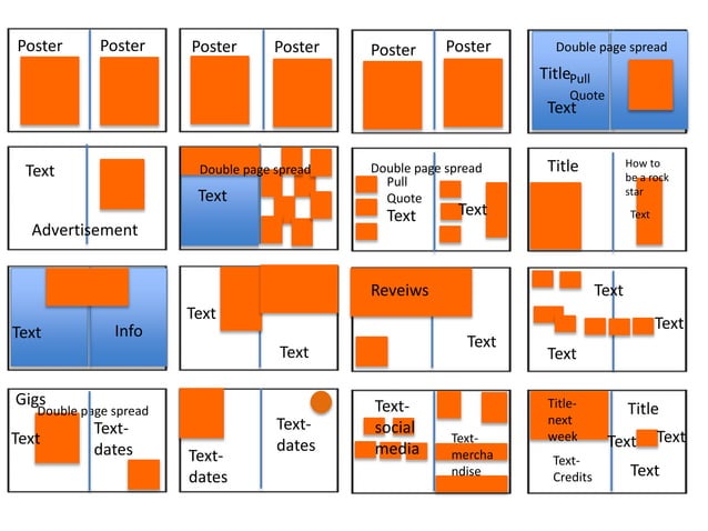 Magazine flat plan power point template | PPT