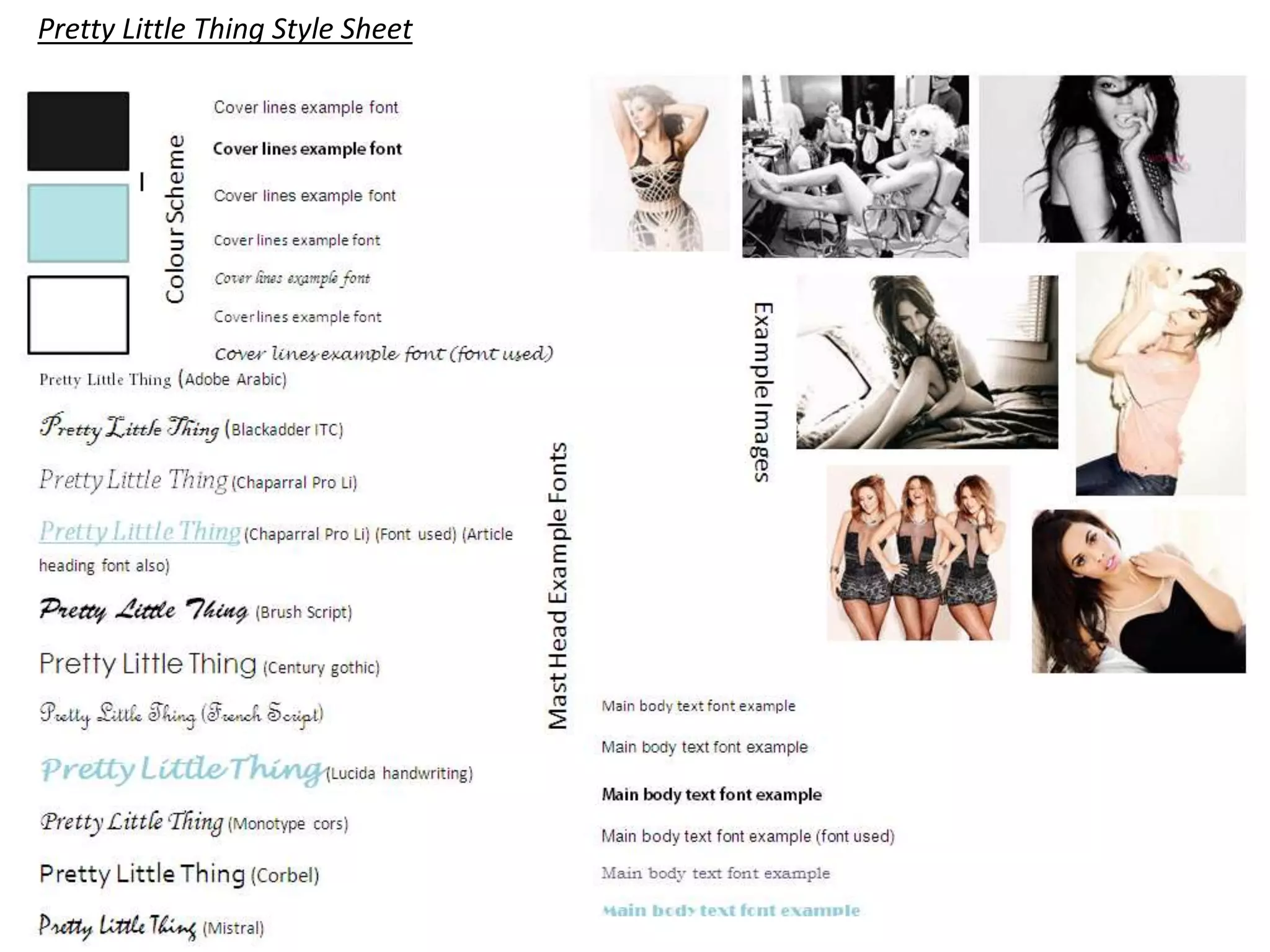 Magazine flat plan and style sheet | PPTX