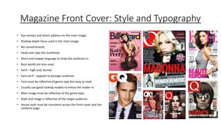 Magazine front cover | PPTX | Desktop Publishing | Computer Software ...