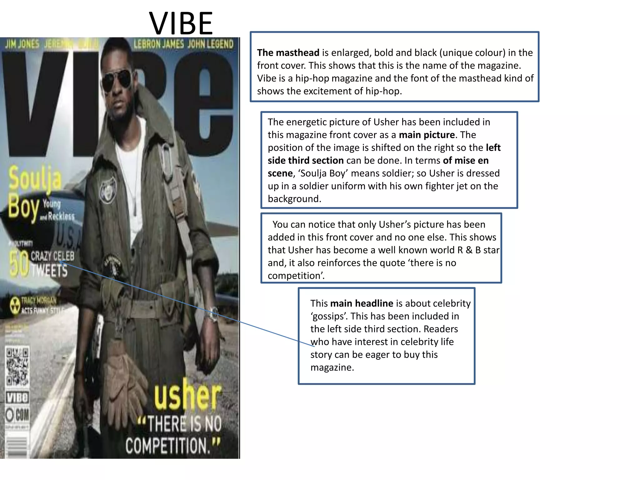 Magazine front cover analysis | PPTX