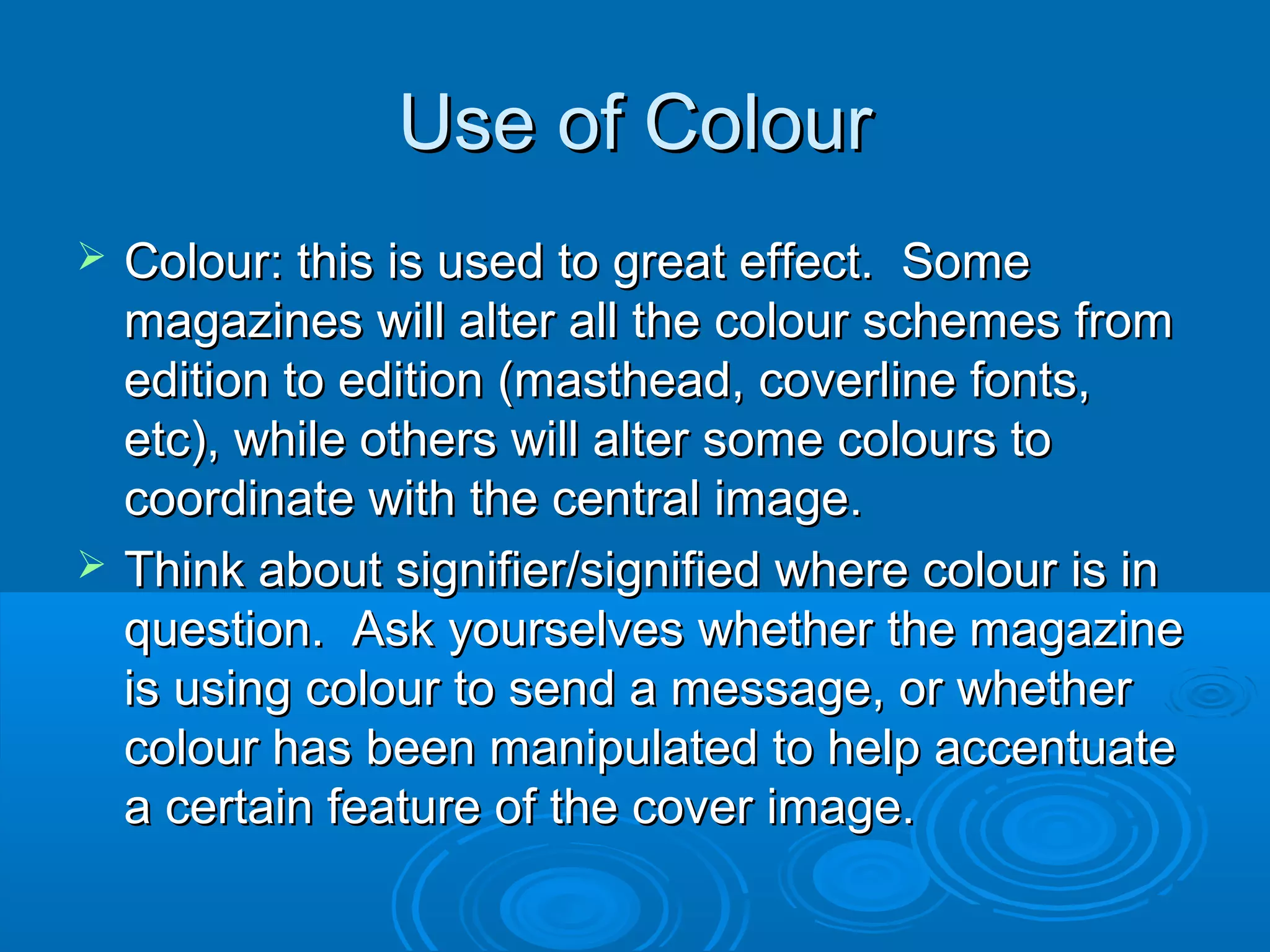 Magazine front cover_analysis | PPT
