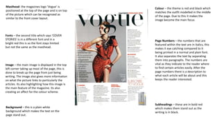 Magazine front cover and contents page analysis | PPT