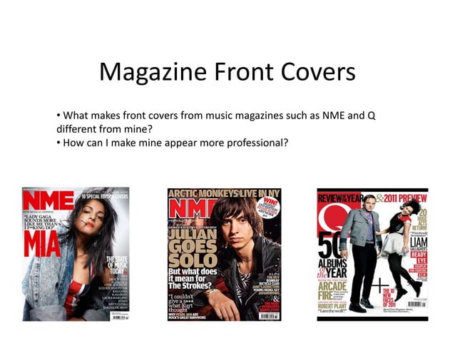 Magazine front covers powerpoint | PPTX | Desktop Publishing | Computer ...