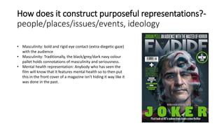 Magazine front cover textual analysis: Vogue and Empire | PPT