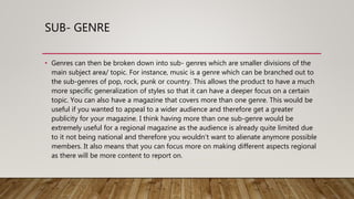 Magazine genre research | PPTX