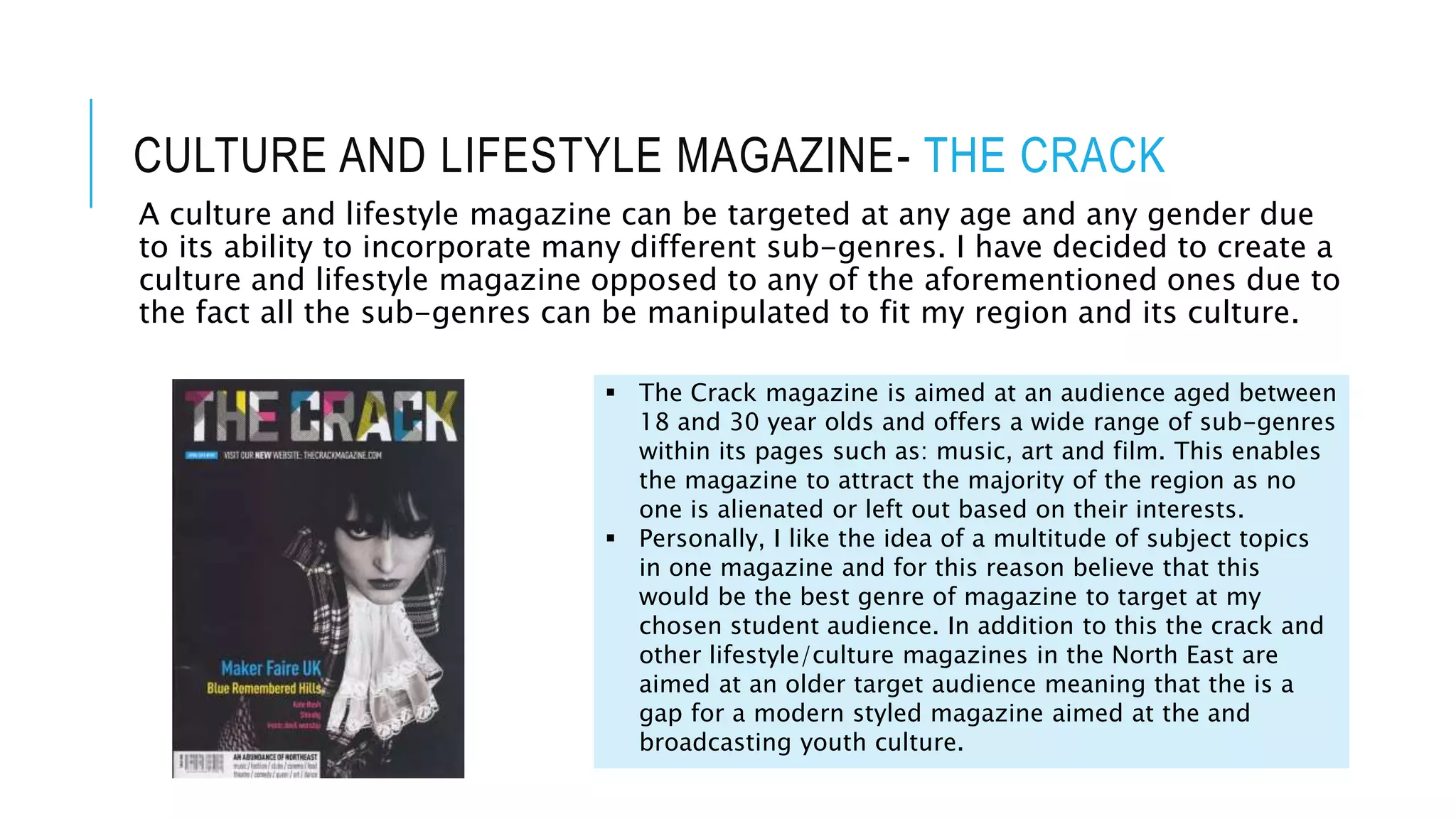 Magazine genres and sub genres | PPTX