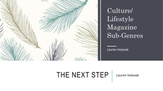 Magazine genres and sub genres | PPTX