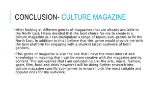 Magazine genres and sub genres | PPTX