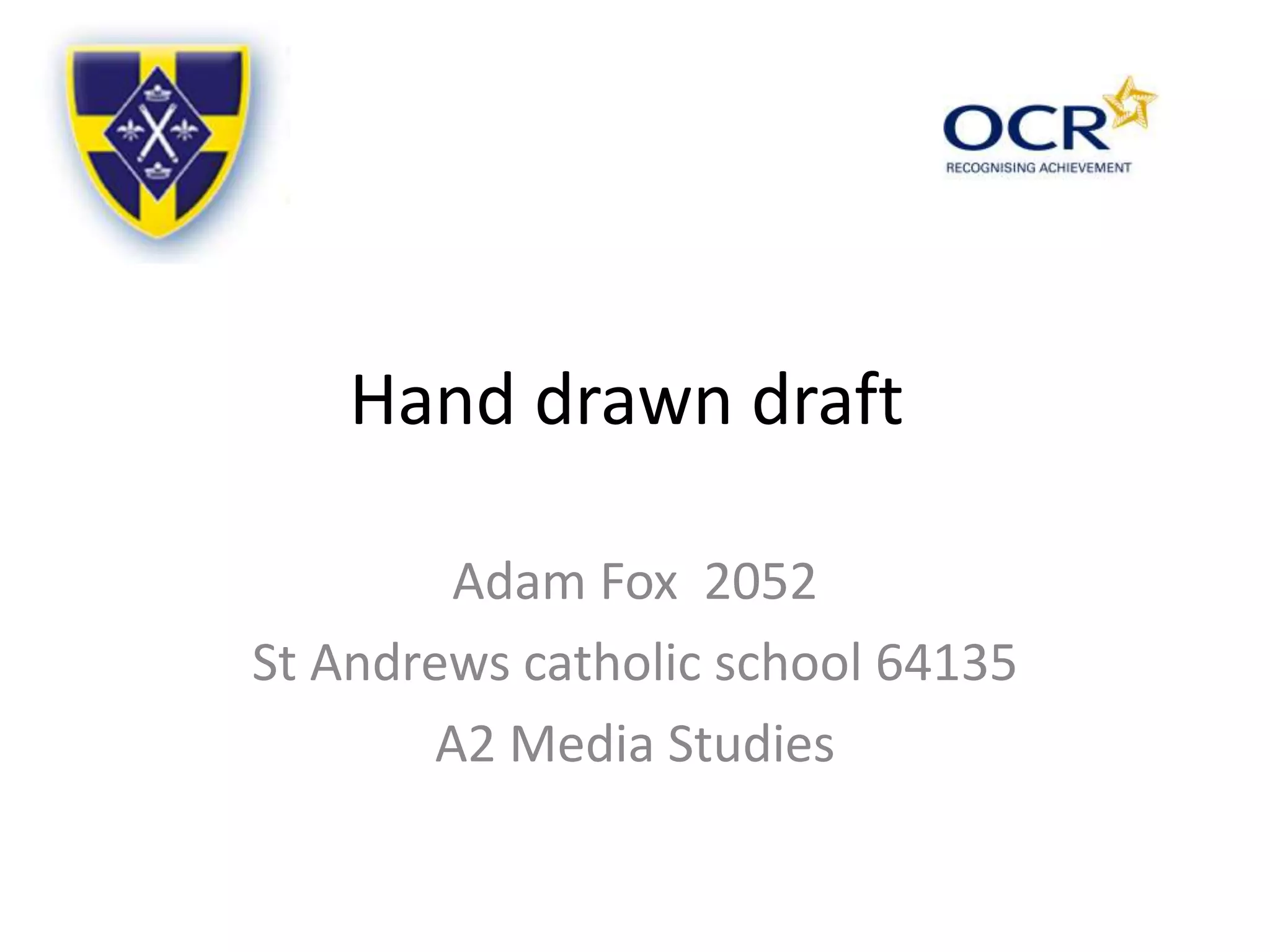 Magazine hand drawn drafts | PPT