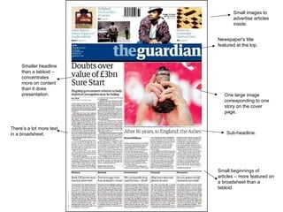 Magazine Headline and Newspaper Analysis K.Brett | PPT