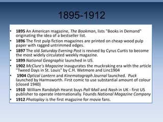 Magazine history timeline | PPTX