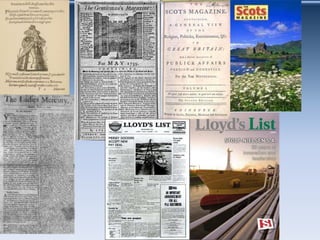 Magazine history timeline | PPTX