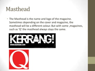 Magazine key terms | PPTX