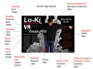 Magazine labelling | PPTX