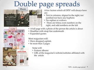 Magazine layout conventions | PPTX