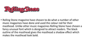 Magazine masthead analysis | PPTX
