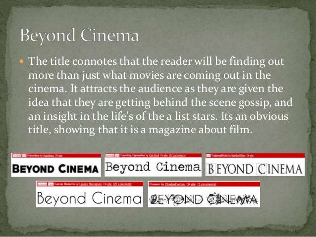 Magazine Masthead Ideas