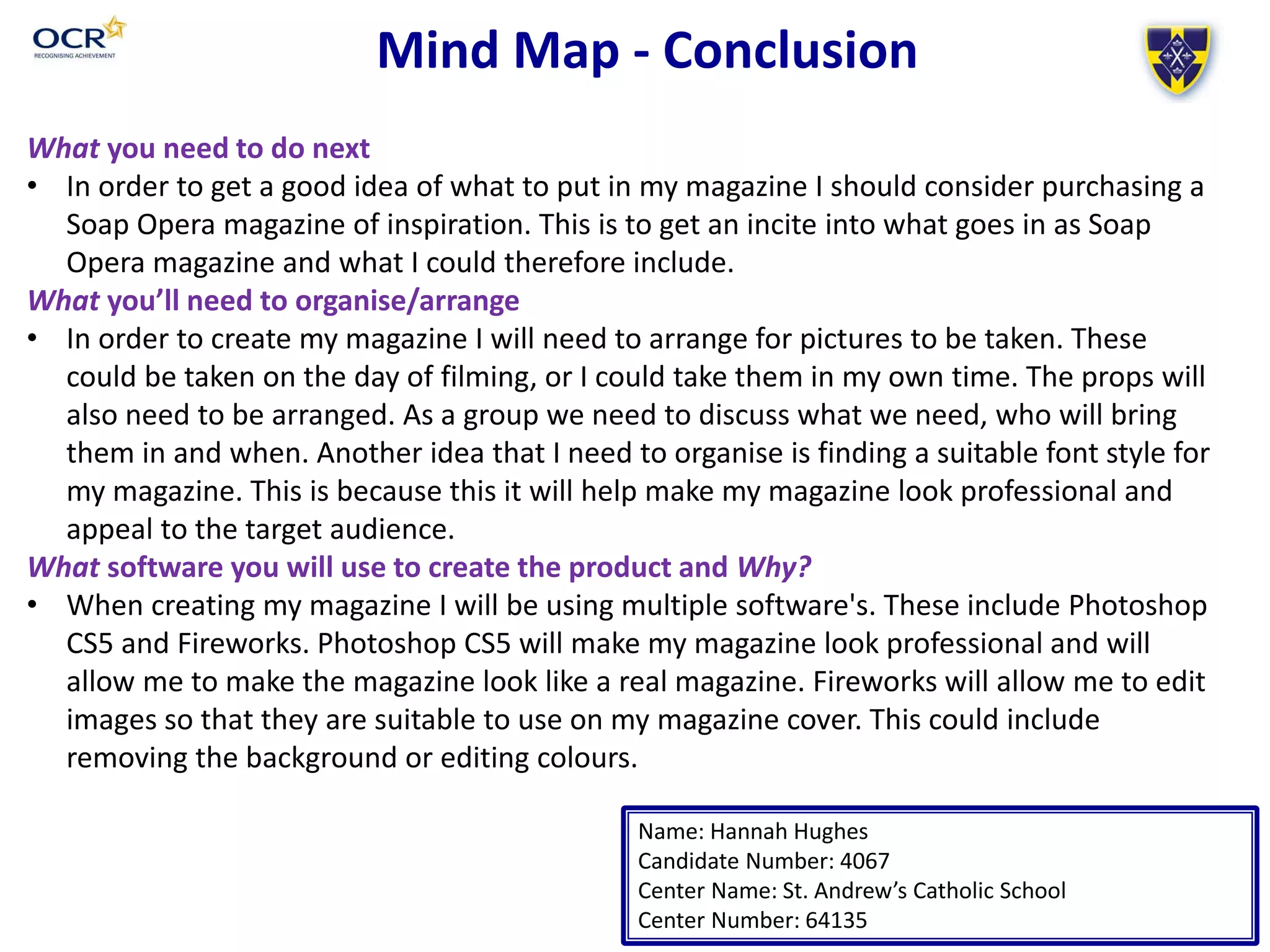 Magazine mind map | PPT