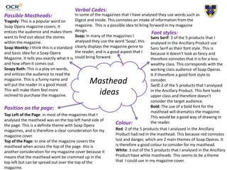 Magazine mind map | PPT