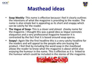 Magazine mind map | PPTX