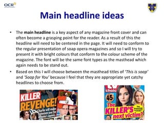 Magazine mind map | PPTX