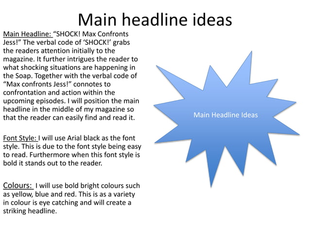 Magazine Mind Map | PPT