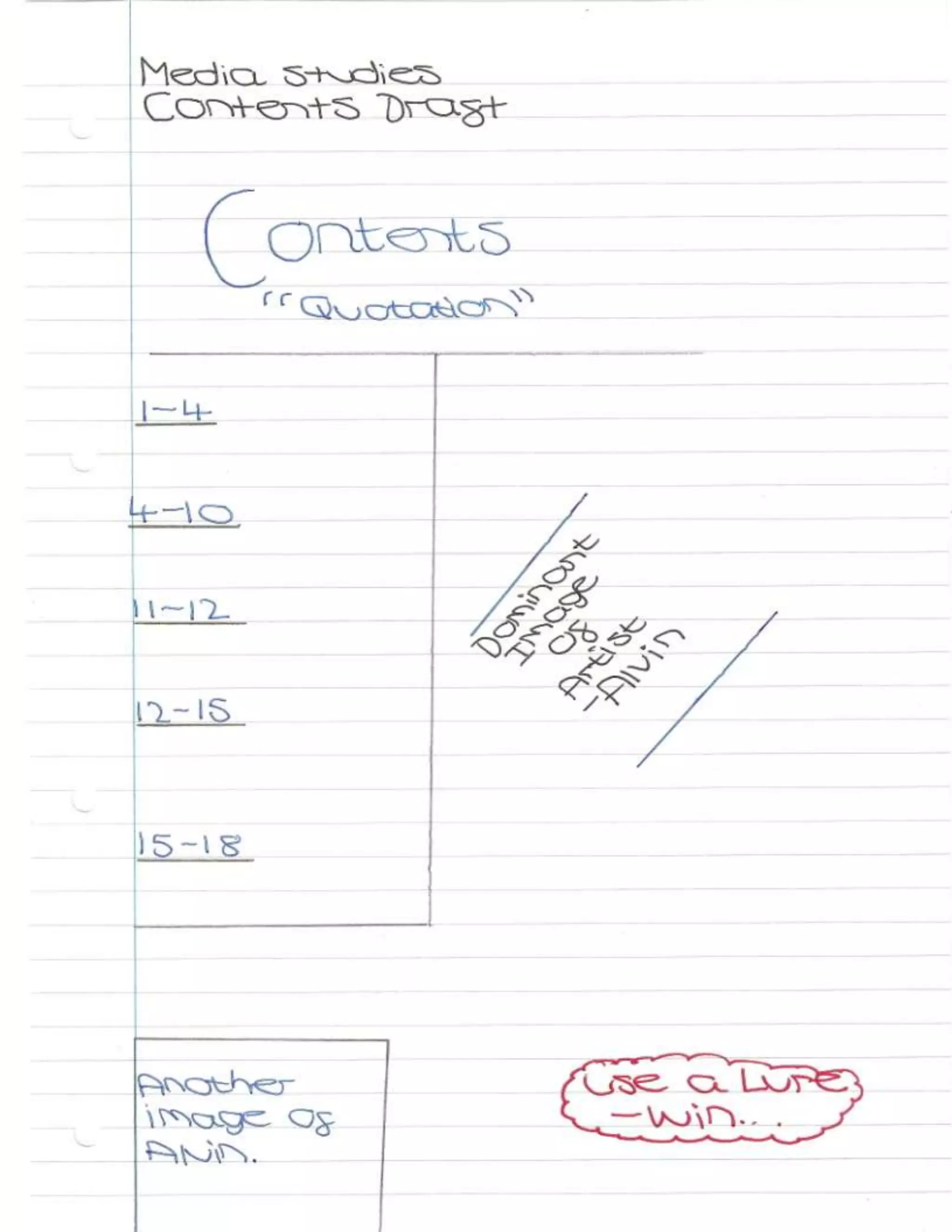 Magazine Drafts Of Front Cover, Contents Page And Double Page Spread | DOCX